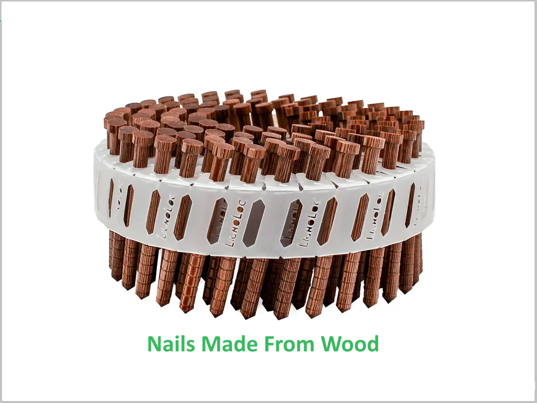 Wooden Nails 58mm Lignoloc |Nails made from Timber| Eco Nails