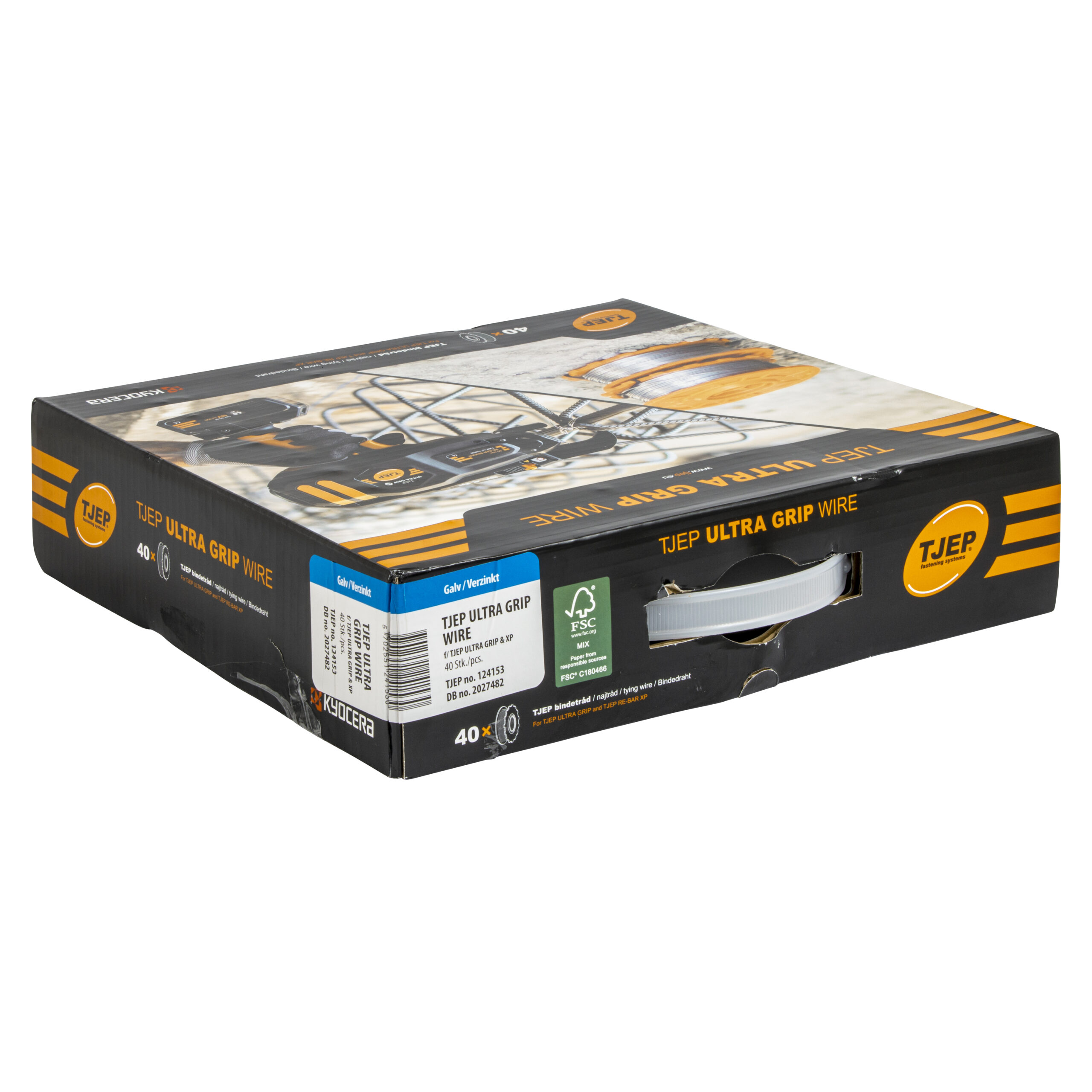 TJEP Tie Wire Galvanised 40 Spools - For Ultra Grip 40 Rebar Tye Gun