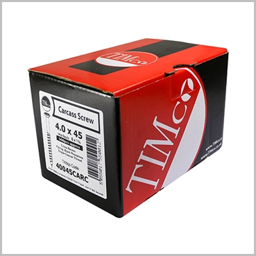 4 x 45mm Carcass Screws - Furniture Screws Black